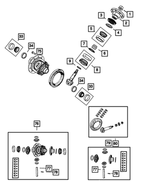 Front Axle; Housing, Differential and Vent for 2013 Jeep Wrangler ...
