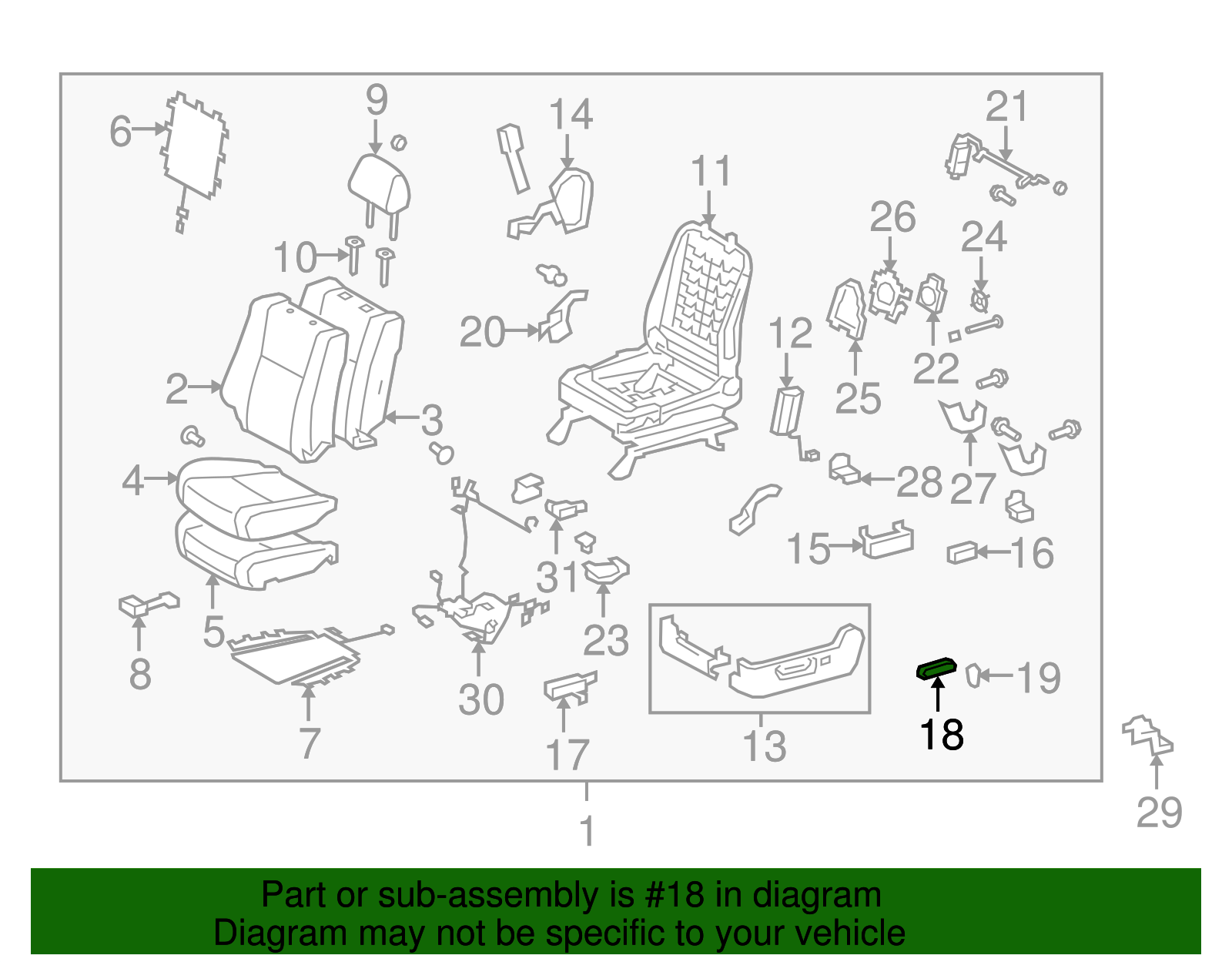 2008-2022 Toyota Knob 84921-AE020-C0 | OEM Parts Online