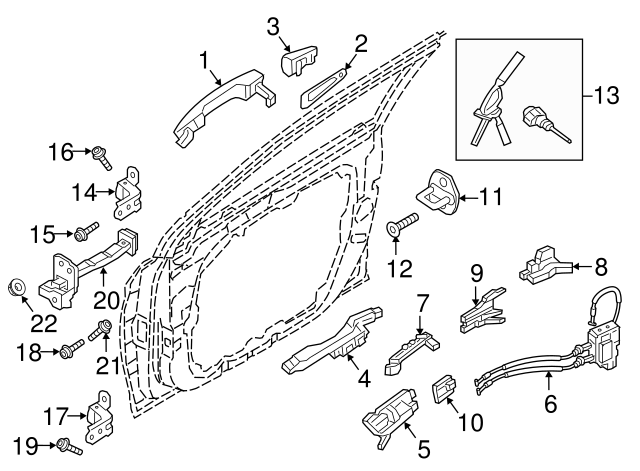 Genuine Hinge for 2005-2024 Hyundai | Part# 79310-2E000 | Hyundai OEM ...