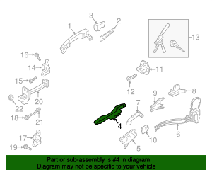 2015-2019 Hyundai Sonata Handle Base 82655-C1100 | OEM Parts Online