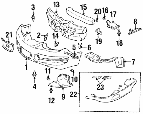 Bumper & Components - Front for 2002 Pontiac Firebird | GM Parts Center