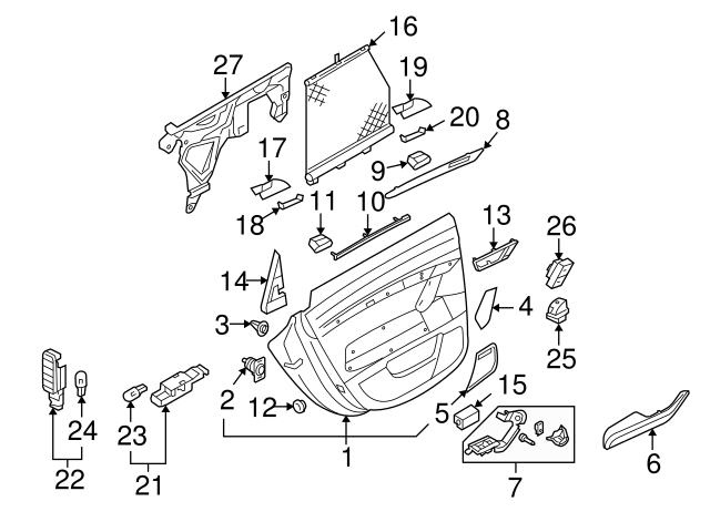 2005-2011 Audi Front Bracket 4F5-861-790-A-01C | OEM Parts Online
