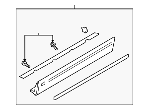 2016-2020 Mazda CX-9 Front Rocker Molding - Passenger Side (RH) TK49-51 ...
