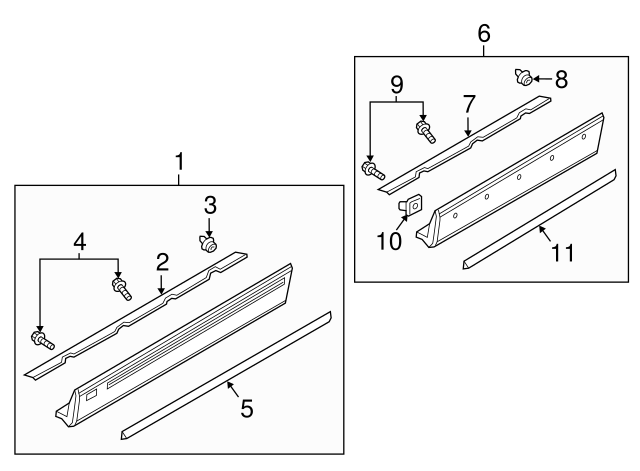 2016-2020 Mazda CX-9 OEM NEW 2016-2019 Mazda CX9 Front Rocker Molding ...