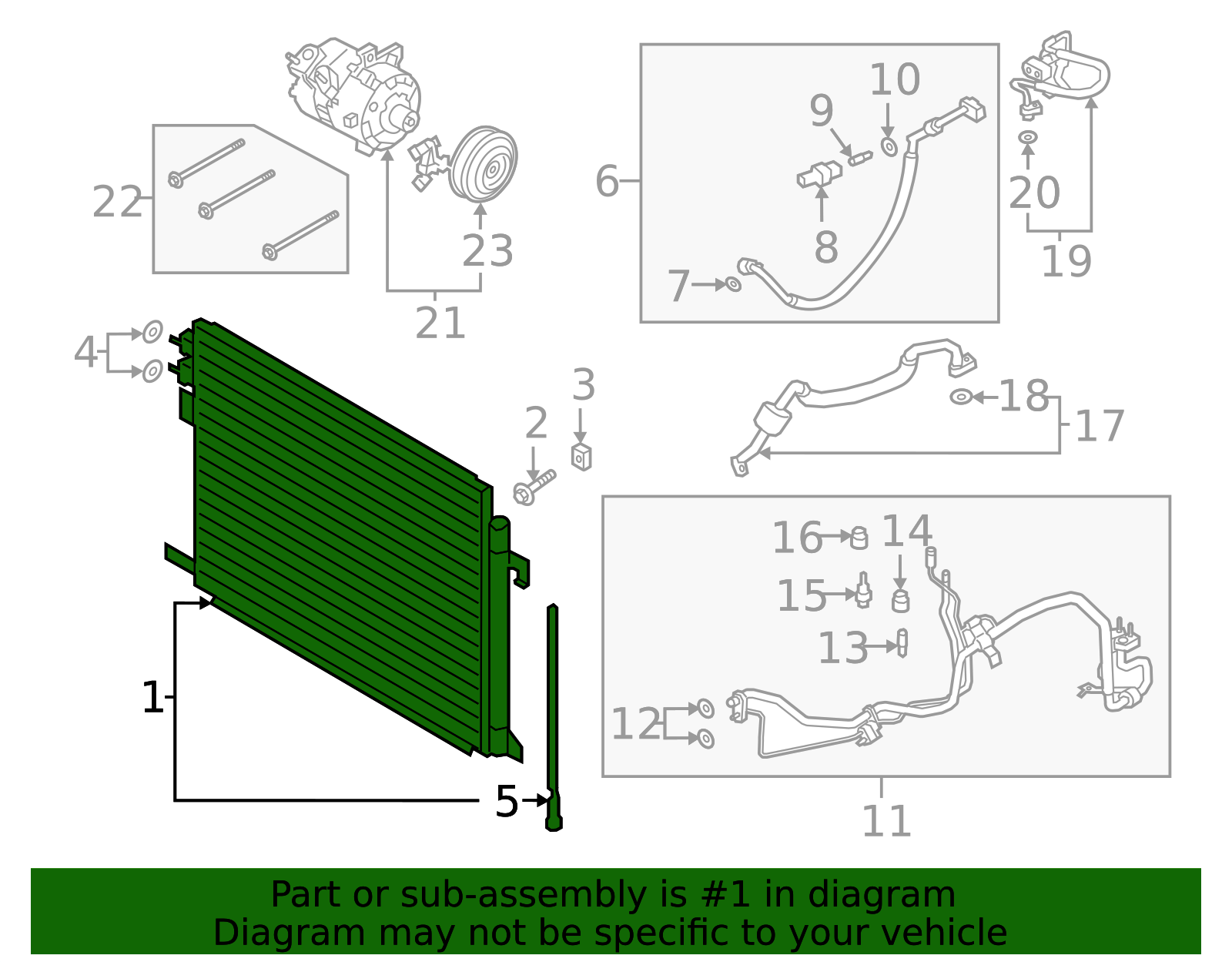 L1MZ-19712-B - 2020-2024 Ford - Condenser | Ford OEM Parts Outlet