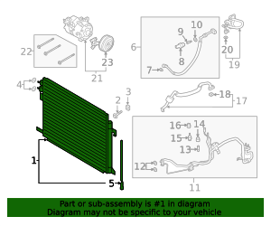 2020-2023 Ford Condenser L1MZ-19712-B | OEM Parts Online