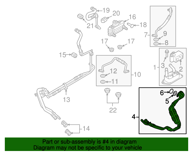 CT4Z-7R081-B 2012-2014 Ford Edge Cooler Line | Fairway Ford Parts