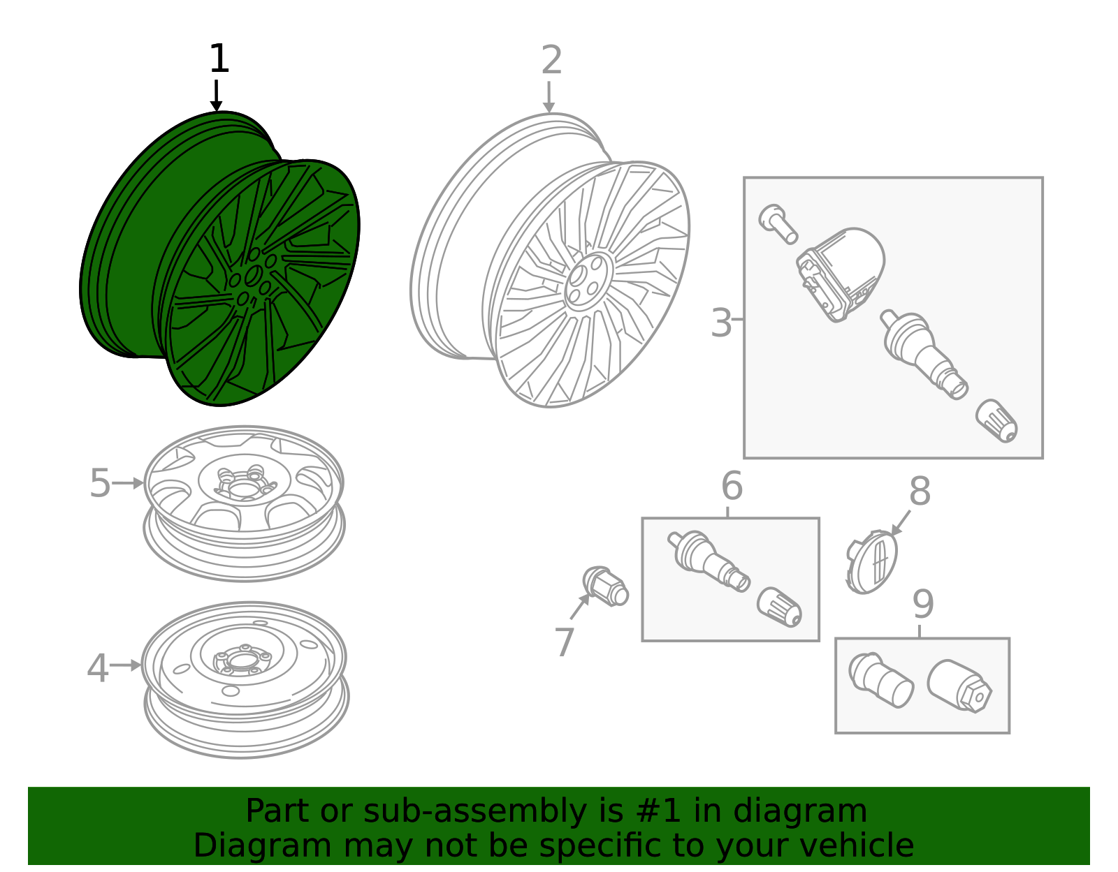 OEM Ford Wheel, Alloy For 2019-2023 Lincoln Nautilus - Part No. KA1Z ...