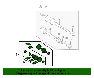 04427-06290 - CV Joint Boot Kit 2007-2011 Toyota | AutoNationParts.com