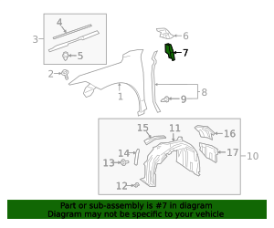 Toyota Air Guide 53154-07010 | Auto Parts