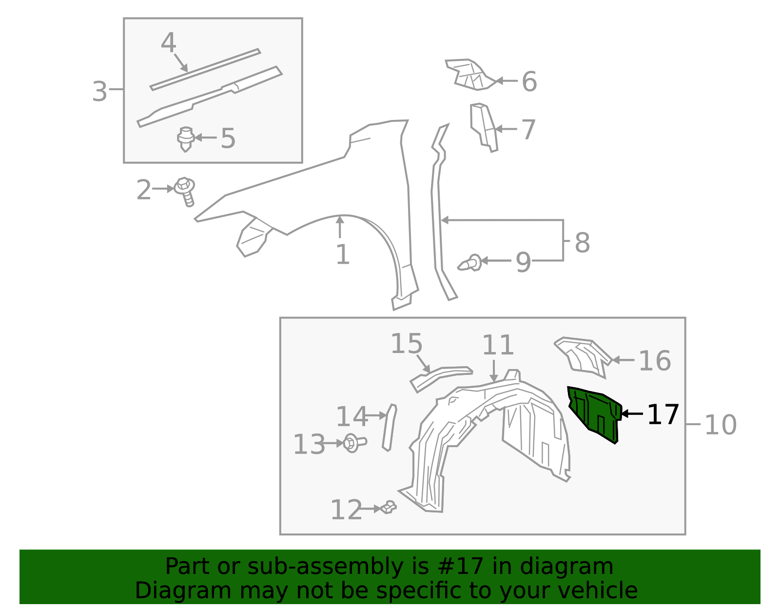 2019-2022 Toyota Avalon Splash Shield 53885-07020 | Toyota Parts Center