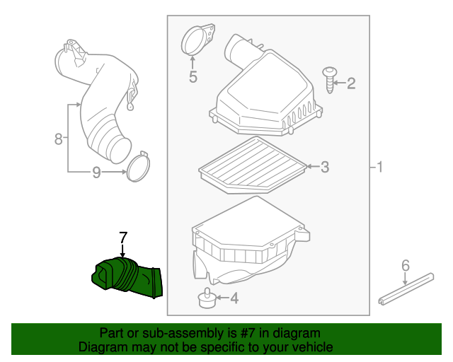 30792544 - Inlet Duct - 2008-2009 Volvo | Volvo OEM Parts Direct