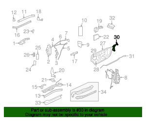 2008-2020 Mopar Latch Support - Passenger Side (RH) 68030696AA ...
