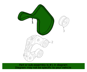 25212-2MHA0 - Serpentine Belt 2021-2025 Kia | Kia.Parts