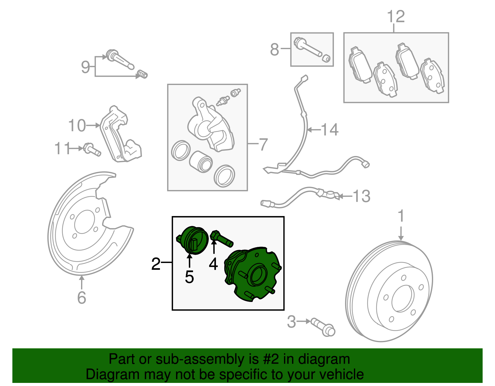 2008-2015 Scion xB Hub & Bearing 42450-12090 | OEM Parts Online