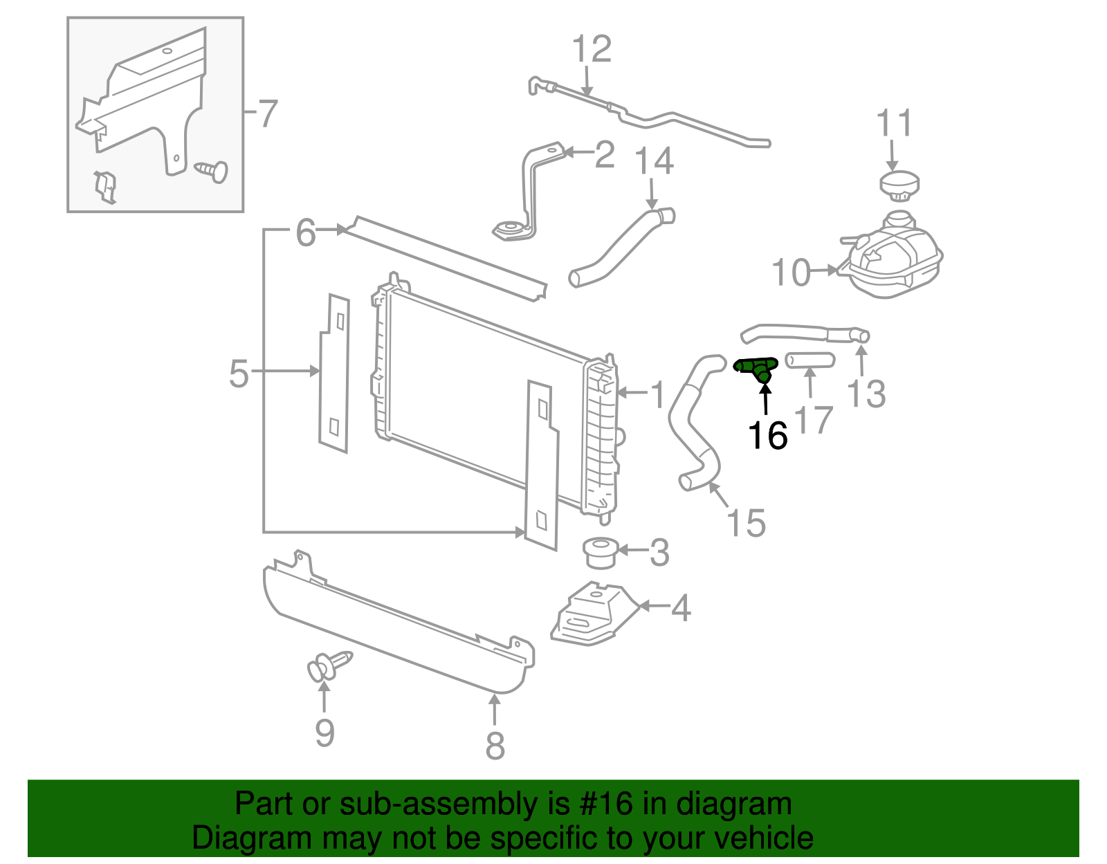 2006-2025 GM Engine Coolant Tee 23333192 GM | GMPartsDirect.com