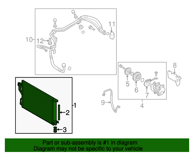 97606-2S001 - Condenser 2011-2016 Kia Sportage | Kia.Parts Store