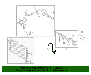 97762-2S500 - Discharge Hose 2011-2013 Kia Sportage | Kia.Parts Store