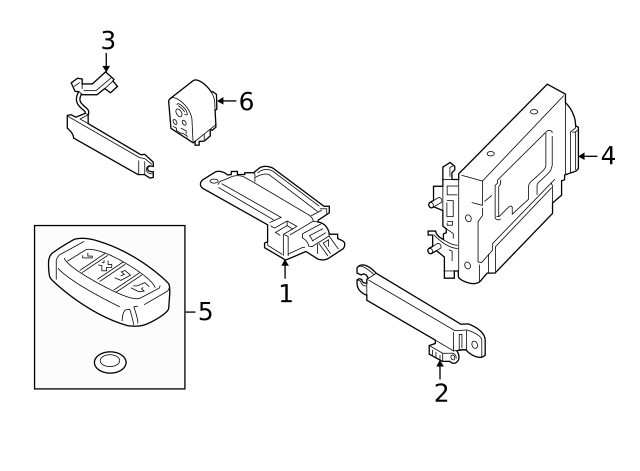 2021-2023 Hyundai Santa Fe Keyless Entry Antenna 95460-S1530 ...