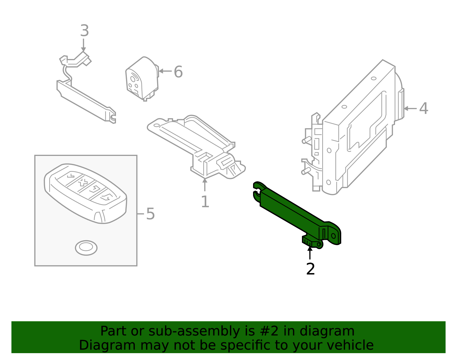 95460-S2500 - Keyless Entry Antenna 2021-2023 Hyundai Santa Fe ...