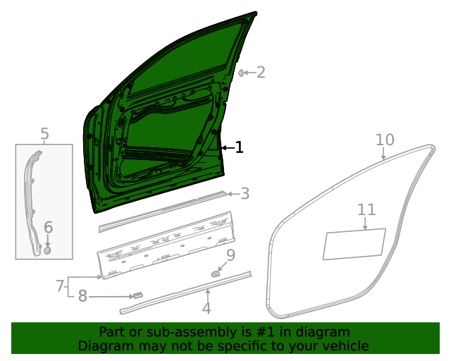 247-720-75-06 - Door Shell 2020-2021 Mercedes-Benz GLB 250 | Mercedes ...