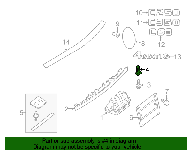 000-998-26-85 - Handle Molding Nut 2012-2020 Mercedes-Benz | Mercedes ...