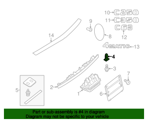 000-998-26-85 - Handle Molding Nut 2012-2020 Mercedes-Benz | Mercedes ...