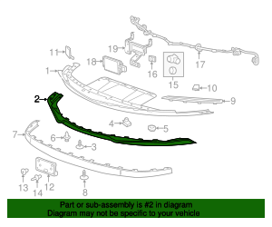 2014-2016 Cadillac ELR Front Lower Bumper Cover 22887924 | TascaParts.com