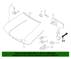 2019-2020 Toyota Mirai Rain Sensor Protector 89943-47030 | Toyota Parts ...