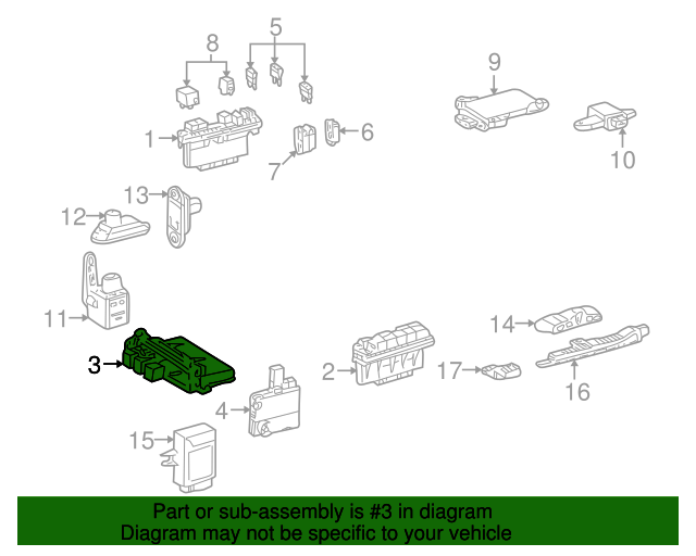 2000-2006 Mercedes-Benz Fuse Box 002-545-22-01 | MB OEM Parts