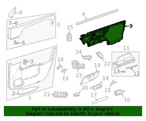 247-720-62-01-7E80 - Armrest Assembly 2020-2023 Mercedes-Benz ...