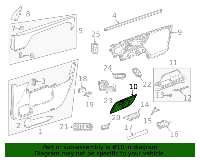 2020-2023 Mercedes-Benz Trim Molding 247-720-02-03 | MB OEM Parts