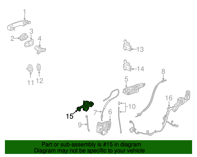 2014-2020 GM Front Side Door Check Link 84186138 GM | GMPartsDirect.com