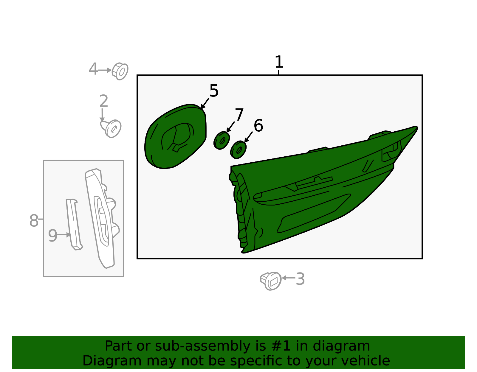 GRF8-51-3G0B - Backup Lamp Assembly - 2018-2021 Mazda 6 | Mazda OEM ...