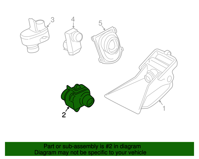 66539240352 - 2008-2020 BMW Lane Departure System Camera (66-53-9-240 ...