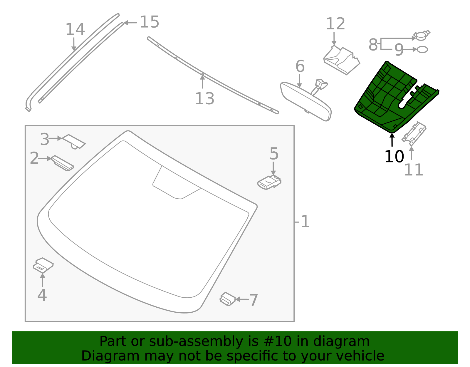 2022-2025 Hyundai Interior Rear View Mirror Cover 96030-N9000 | Retail ...
