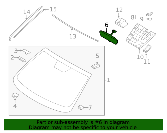 85110-L0000 - Interior Rear View Mirror 2020-2024 Hyundai | AutoNation ...