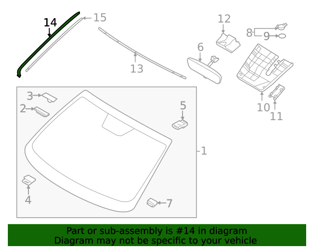 2022-2023 Hyundai Side Molding 86130-N9000 | QuirkParts