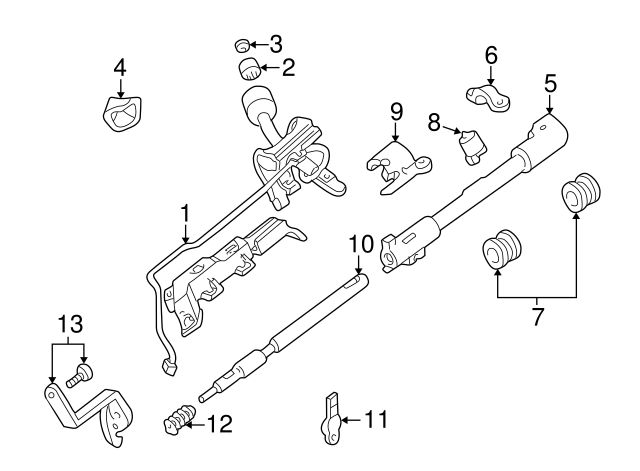 1997-2004 Ford OEM NEW Ford Expedition Navigator F-150 Automatic Column ...