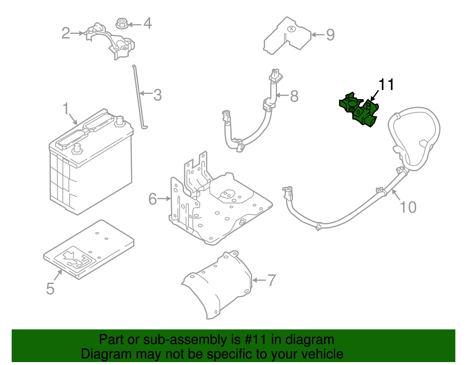 2013-2025 Nissan LEAF Battery Current Sensor 294G0-C990A | My Nissan Part