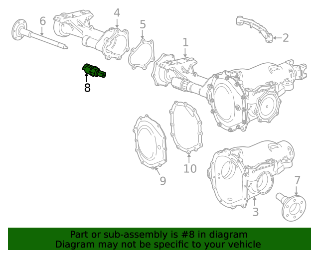 2020-2021 GM Front Drive Axle Actuator 84756932 | TascaParts.com