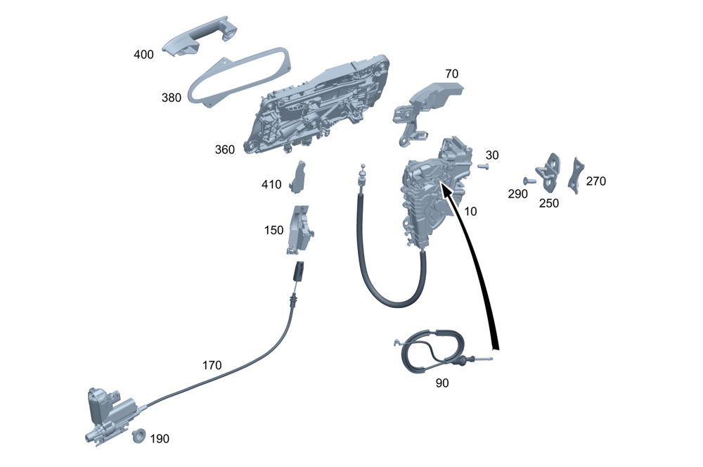 0997205602 - Door Lock 2022-2025 Mercedes-Benz | Mercedes-Benz USA Parts