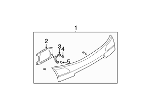 2000-2004 Subaru OEM NEW 2000-2004 Subaru Legacy Tail Light Brake ...