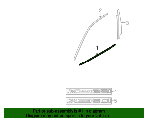 Genuine BMW 51-33-7-187-215 | Belt Weather-Strip | FREE Shipping on ...