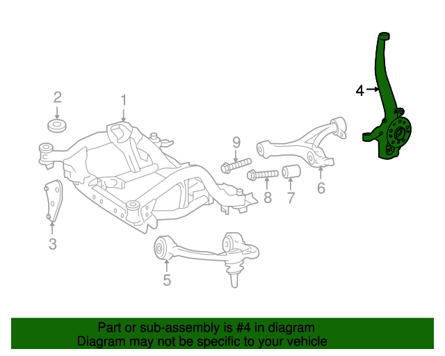 251-330-14-20 - Steering Knuckle 2006-2012 Mercedes-Benz ...