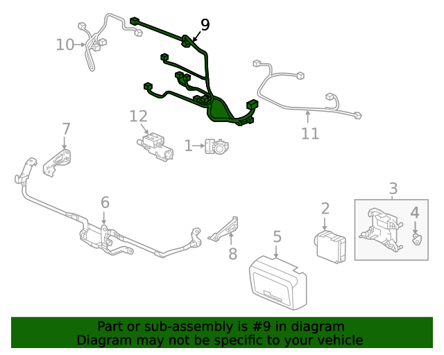 32130-TVA-AC1 - Harness Front End - Genuine Honda Parts