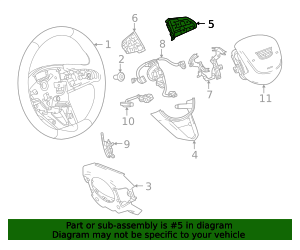 2020-2022 Cadillac Black Radio Control Switch (Right) 13541575 ...