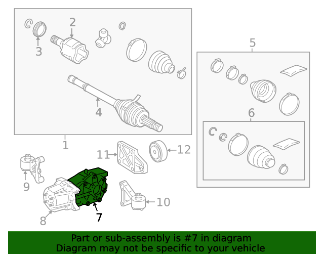 2013-2024 Toyota Genuine Toyota Rav4 Rear Differential/Carrier Assembly ...