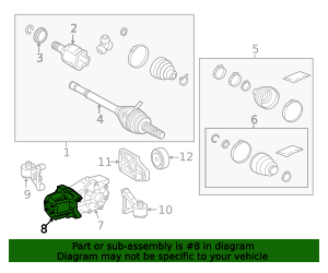 2006-2024 Toyota Rear Right Passenger's Differential Viscous Coupler ...