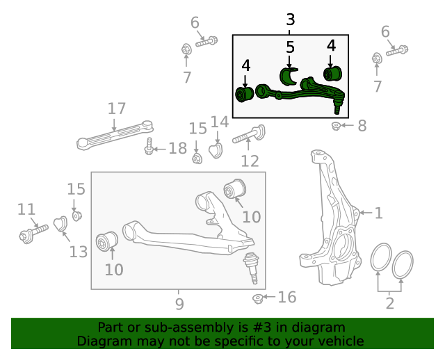 Front Passenger Side Upper Control Arm 85660611 GM | GMPartsDirect.com